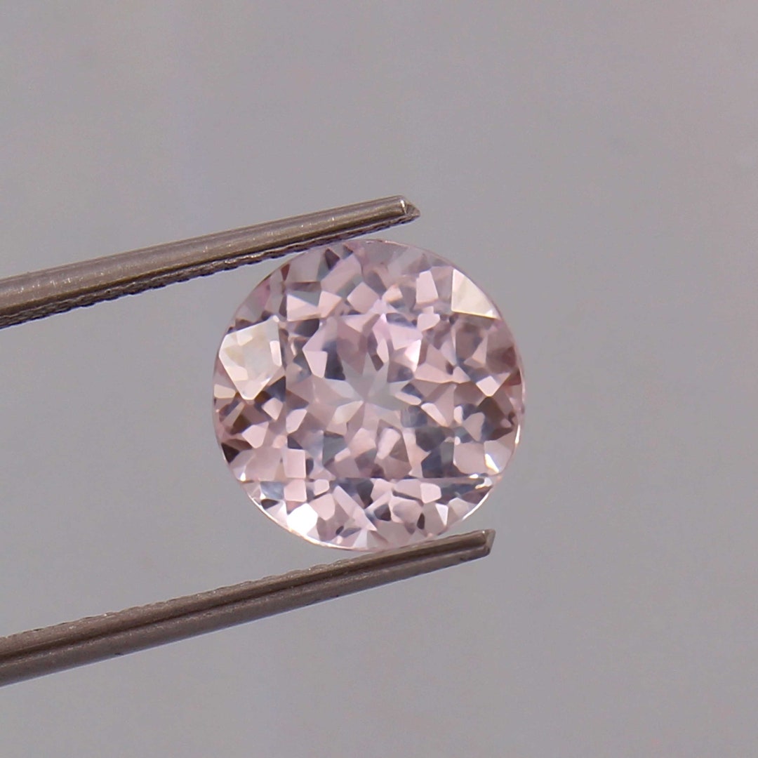 5.60 Ct Pink Madagascar Morganite Ring Loose Round Cut Gemstone, Fine ...