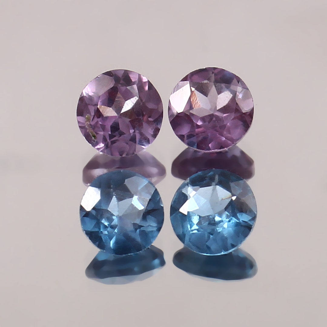 Blue Spinel Cut Pair - Alexandrite Cut Pair Loose Sapphire Gemstone ...