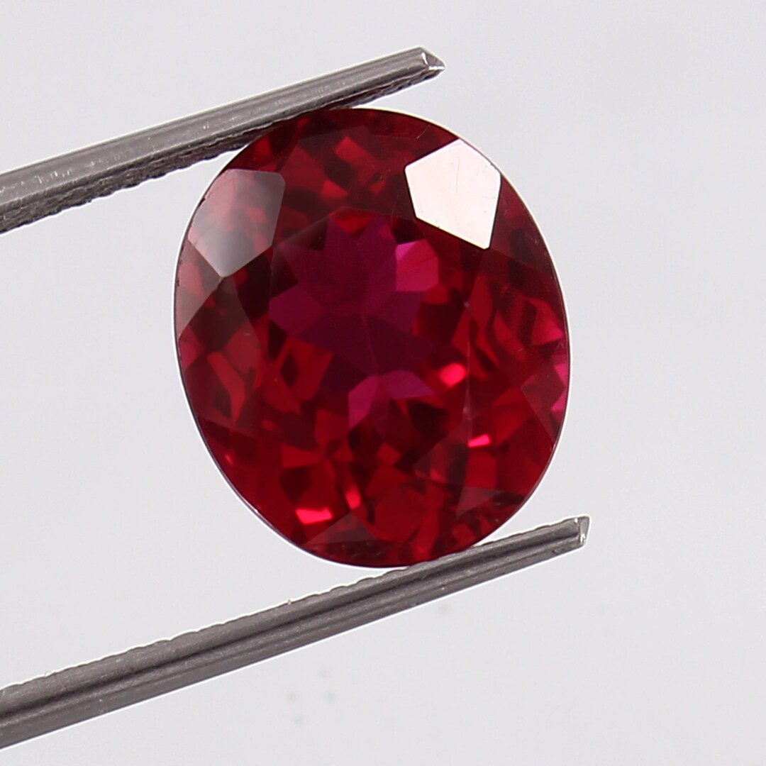 12 X 15MM Ruby Cut Ruby Ring Red Ruby Loose Oval Gemstone Gift Stunning ...