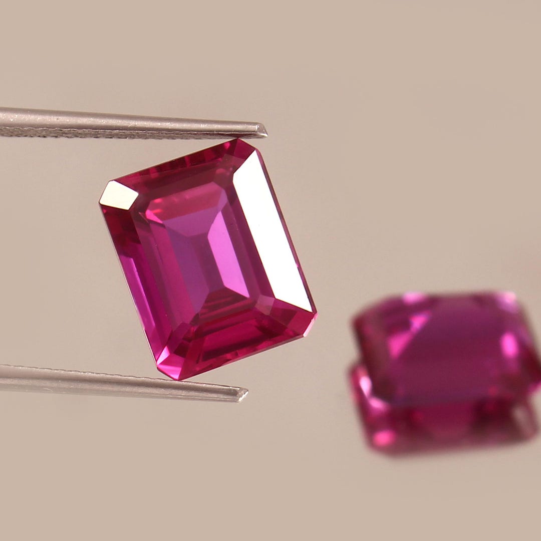AAA Flawless Ceylon Purple Sapphire Pair Loose Radiant Cut Gemstone ...