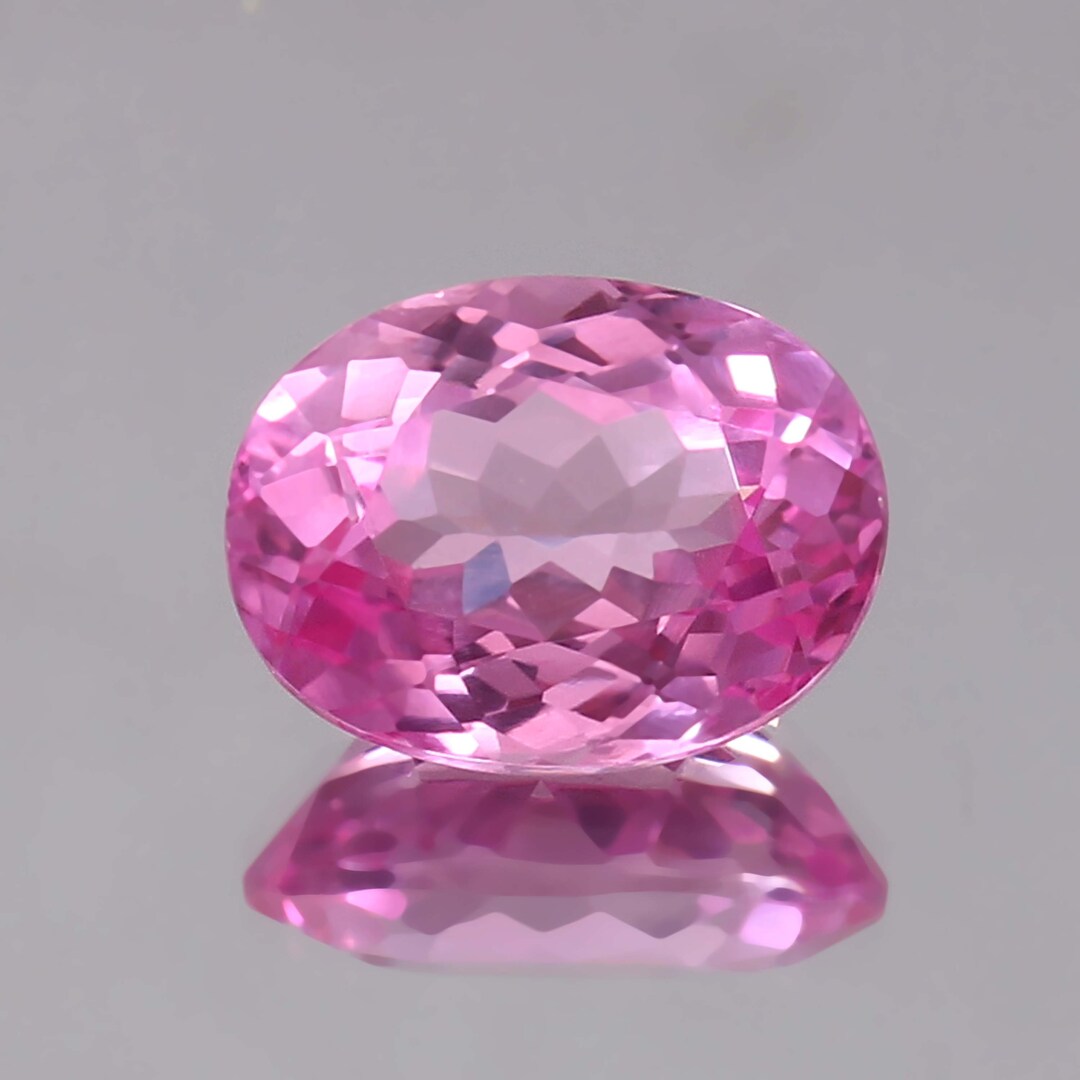 11.25 .ct Flawless Ceylon Oval Shape Cut Pink Sapphire Loose Gemstone ...