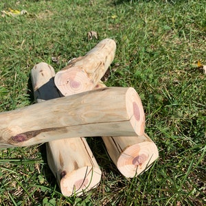 Cedar Log Legs/ Walnut Log Legs/ Oak Log Legs/ Table Legs - Etsy