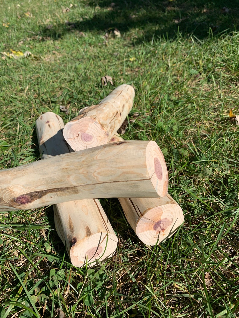 Cedar Log Legs/ Walnut Log Legs/ Oak Log Legs/ Table Legs - Etsy