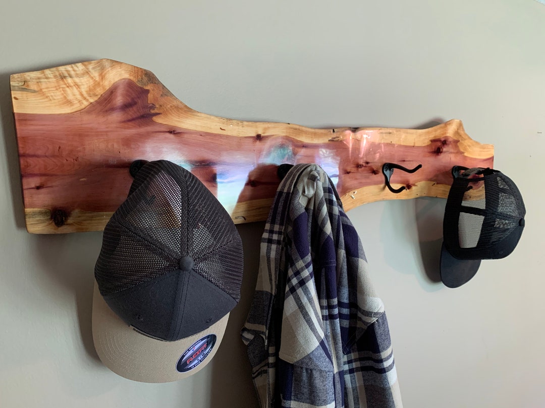 Cedar Coat Rack / Live Edge Coat Rack / Coat Rack/ Rustic Decor/ Home ...