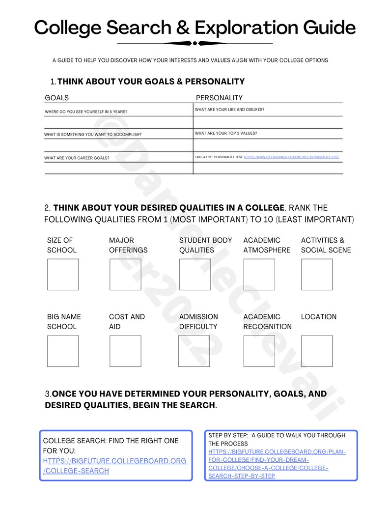 Ultimate College Application Planner and Checklist | Printable ...