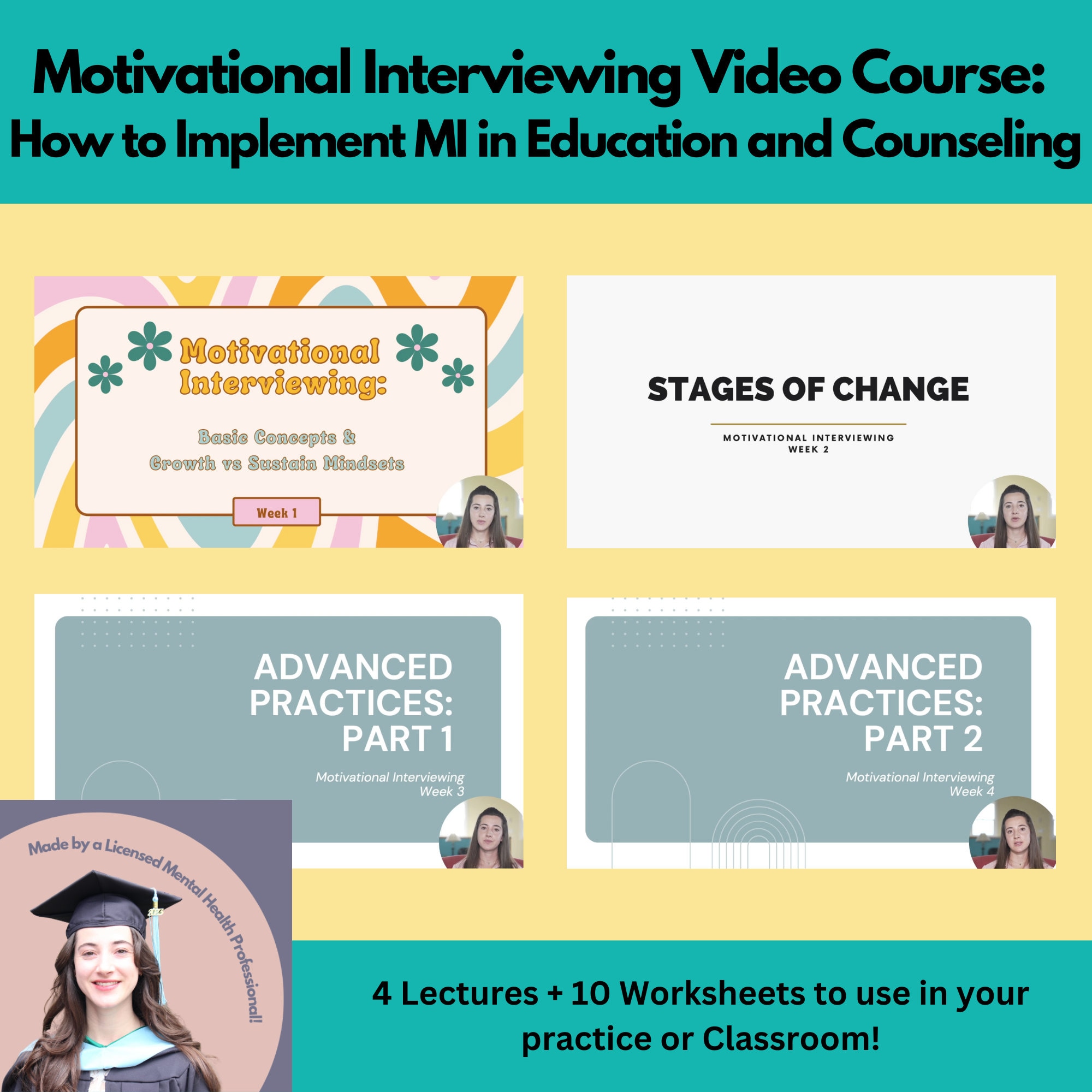 Motival Interviewing Video Course and Worksheets: Learn How to Use MI ...
