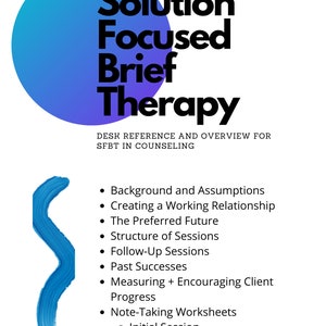 Therapy Guide Bundle | SFBT, REBT Overviews and Guides, Therapy ...