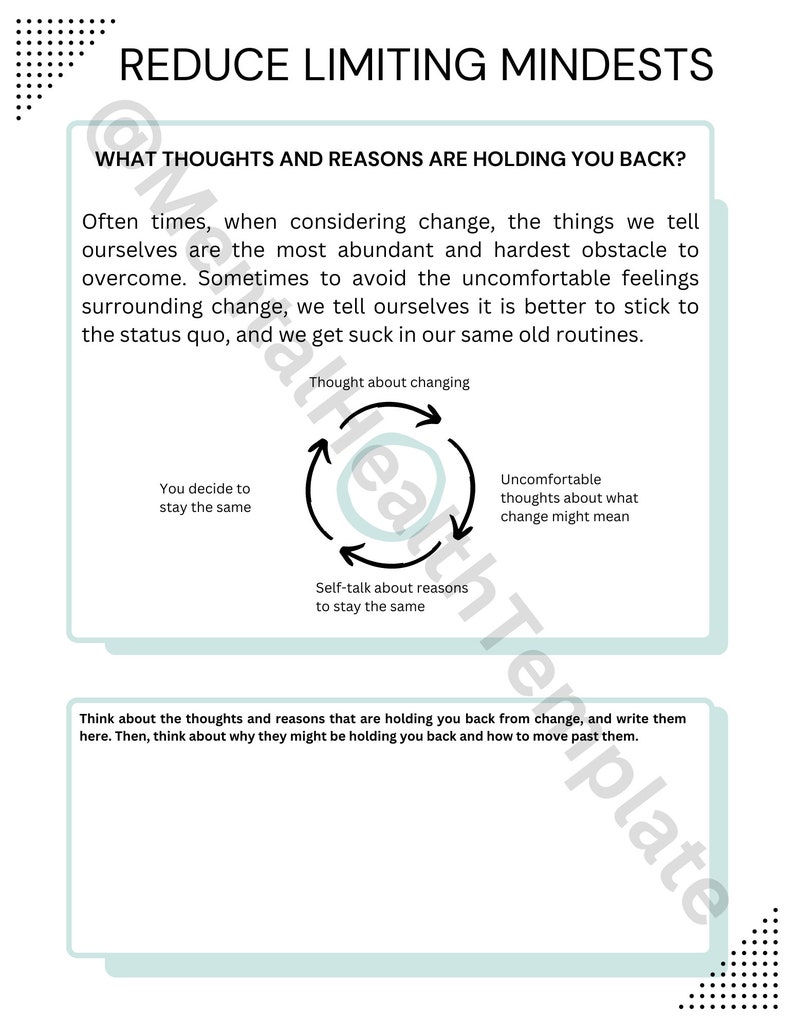 Motivational Interviewing Worksheet Bundle | Adult + Teen MI Therapy ...