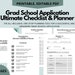 Ultimate Grad School Application Checklist and Planner - Etsy