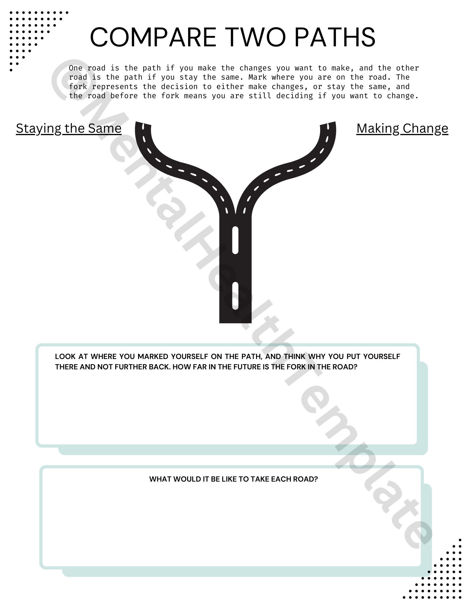Motivational Interviewing Worksheet Bundle | Adult + Teen MI Therapy ...