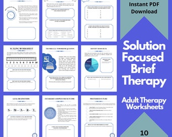 Solution Focused Therapy Questions Cheat Sheet, Therapy Session ...