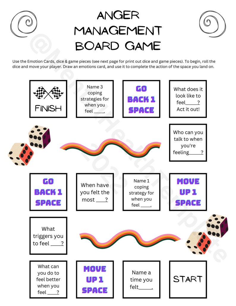 Anger and Emotion Management Worksheets | 18 Activity + Exercise Bundle ...