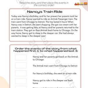 Printable Reading Comprehension Question Worksheets for Kids | 5 ...