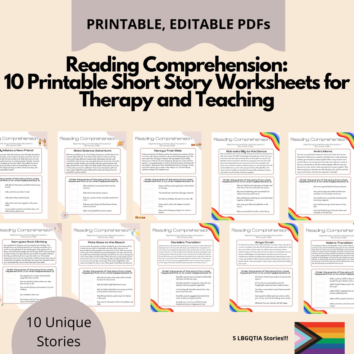Printable Reading Comprehension Question Worksheets for Kids | 10 ...