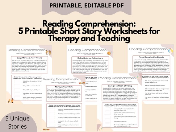 Printable Reading Comprehension Probes