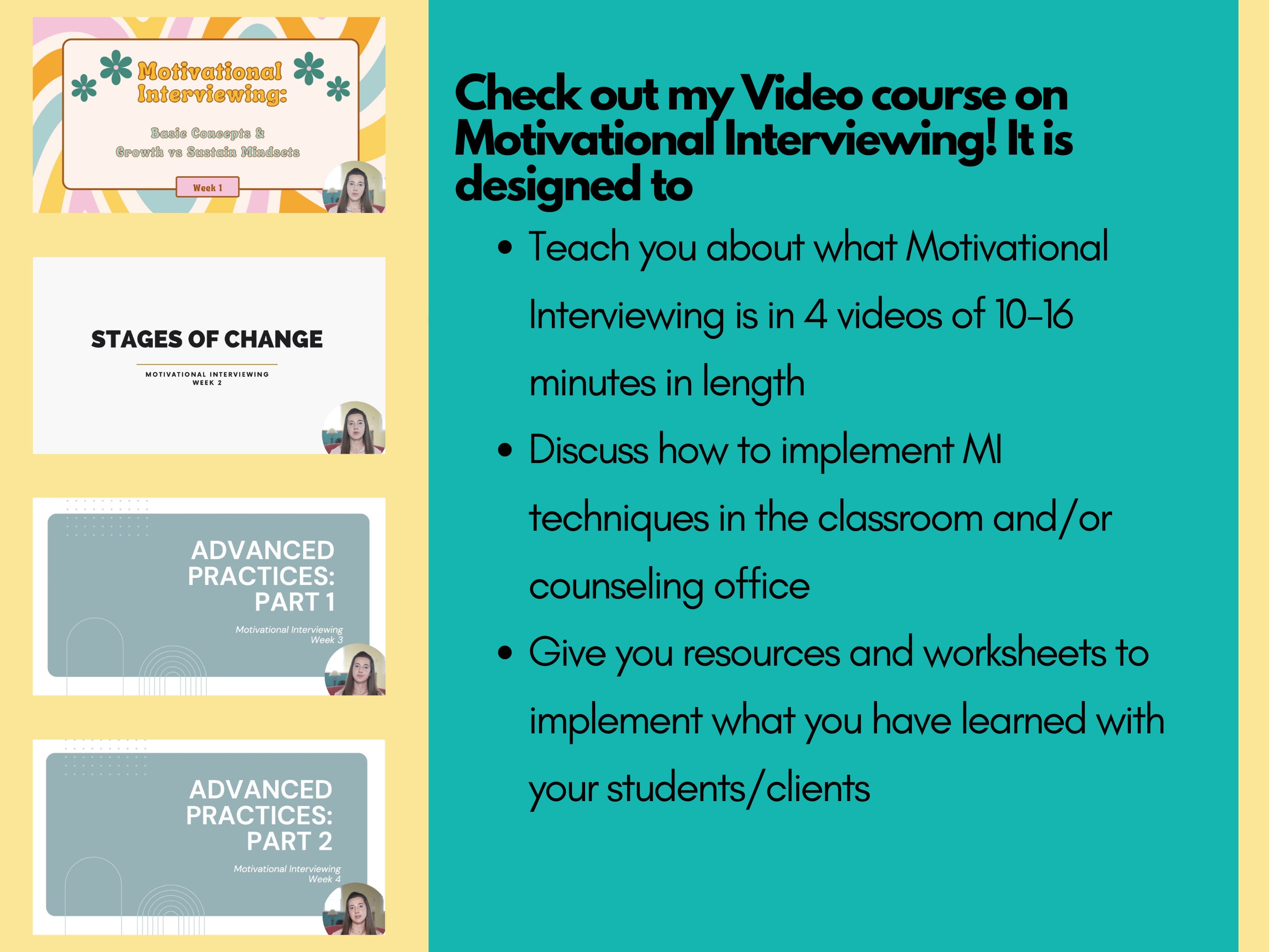 Motivational Interviewing Worksheet Bundle | BOHO Child MI Therapy ...