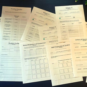 Ultimate Grad School Application Checklist and Planner | Printable ...