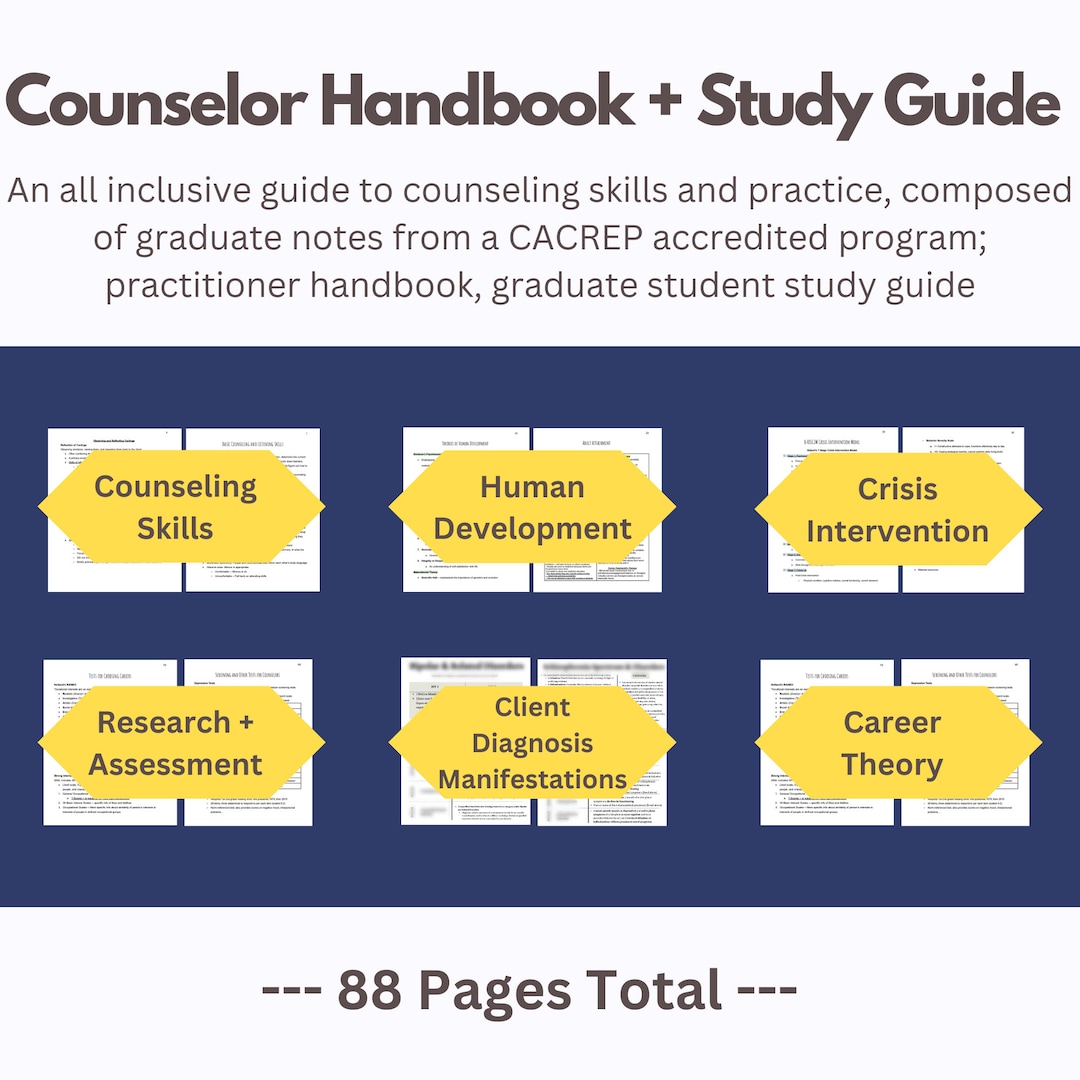 Counseling Handbook Study Guide Comprehensive Notes on Counseling ...