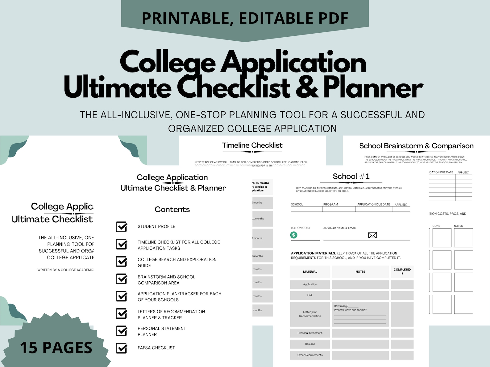 Ultimate College Search, Exploration, Selection, & Application Planner ...