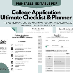 Ultimate College Search, Exploration, Selection, & Application Planner ...