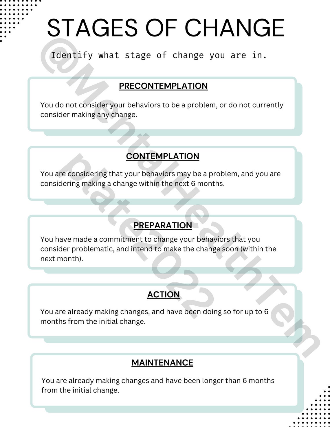 Motivational Interviewing Worksheet Bundle Adult Teen MI - Etsy