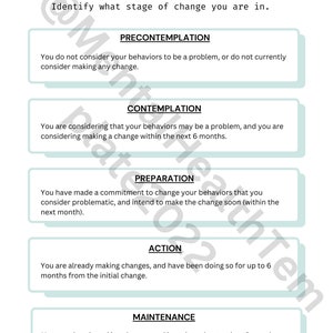 Motivational Interviewing Worksheet Bundle | Adult + Teen MI Therapy ...