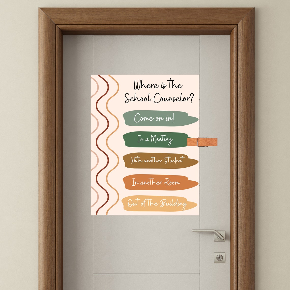 Where is the School Counselor Cute Office Print: School Counselor ...
