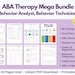 ABA Therapy Notes | Behavior Technician, Behavior Analyst Note Sheets ...