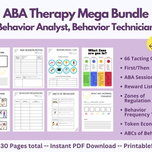 ABA Tacting Cards | 66 Flashcards for Aba Therapy Sessions, Behavior ...