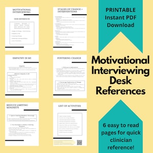Motivational Interviewing Desk Reference | Clinical, Therapist, Mental ...