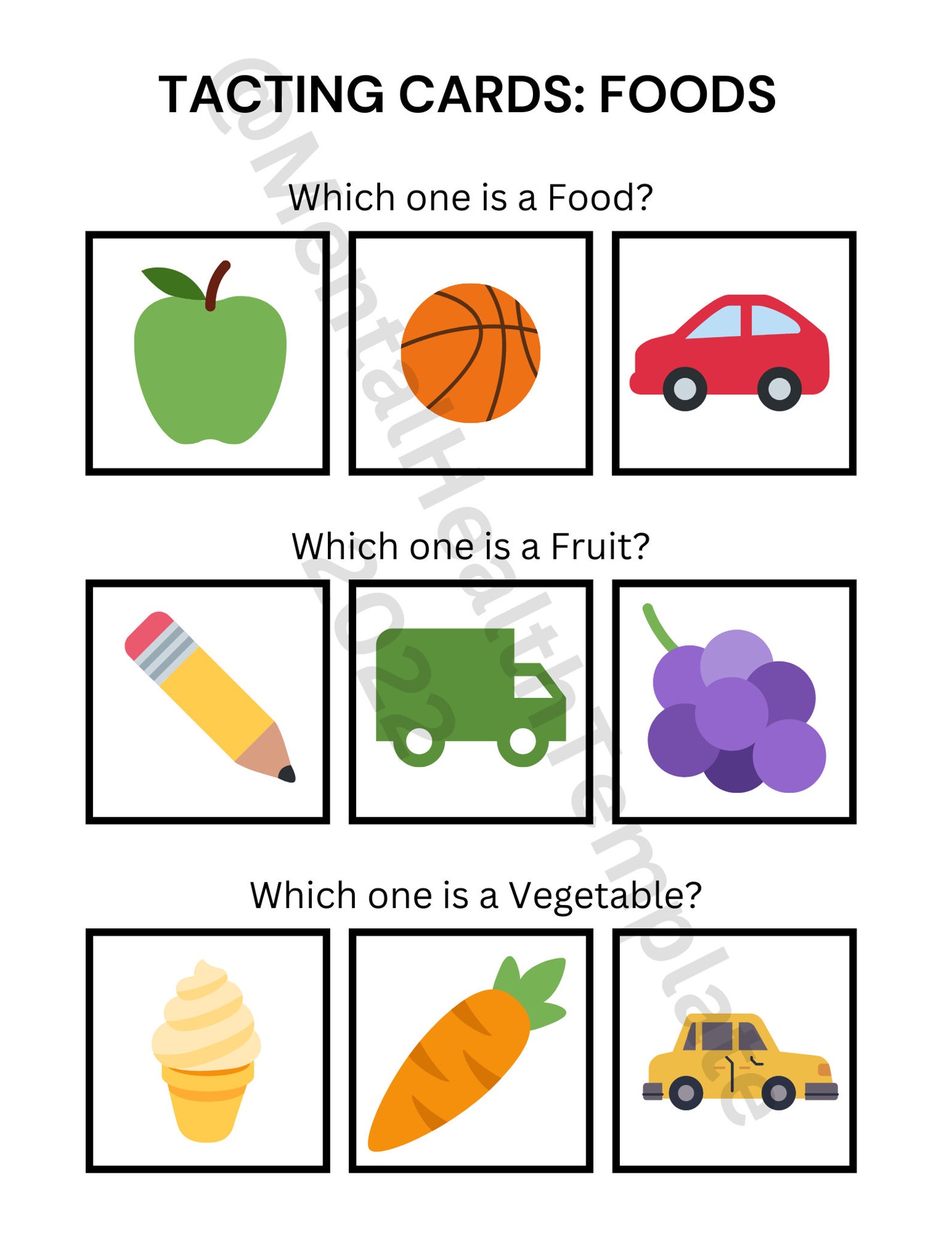 ABA Tacting Cards | 66 Flashcards for Aba Therapy Sessions, Behavior ...