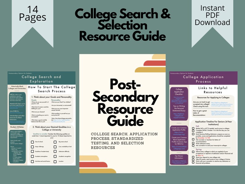 Ultimate College Search, Exploration, Selection, & Application Planner ...