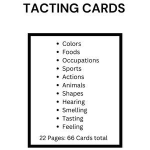 ABA Tacting Cards | 66 Flashcards for Aba Therapy Sessions, Behavior ...