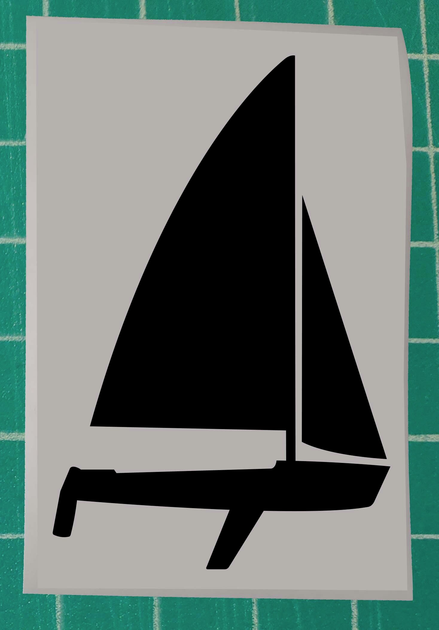 Vinyl Flying Scot Sailboat Decal Sticker - Etsy