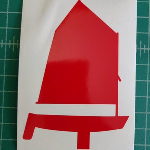 Vinyl Opti Sailboat Decal Sticker - Etsy