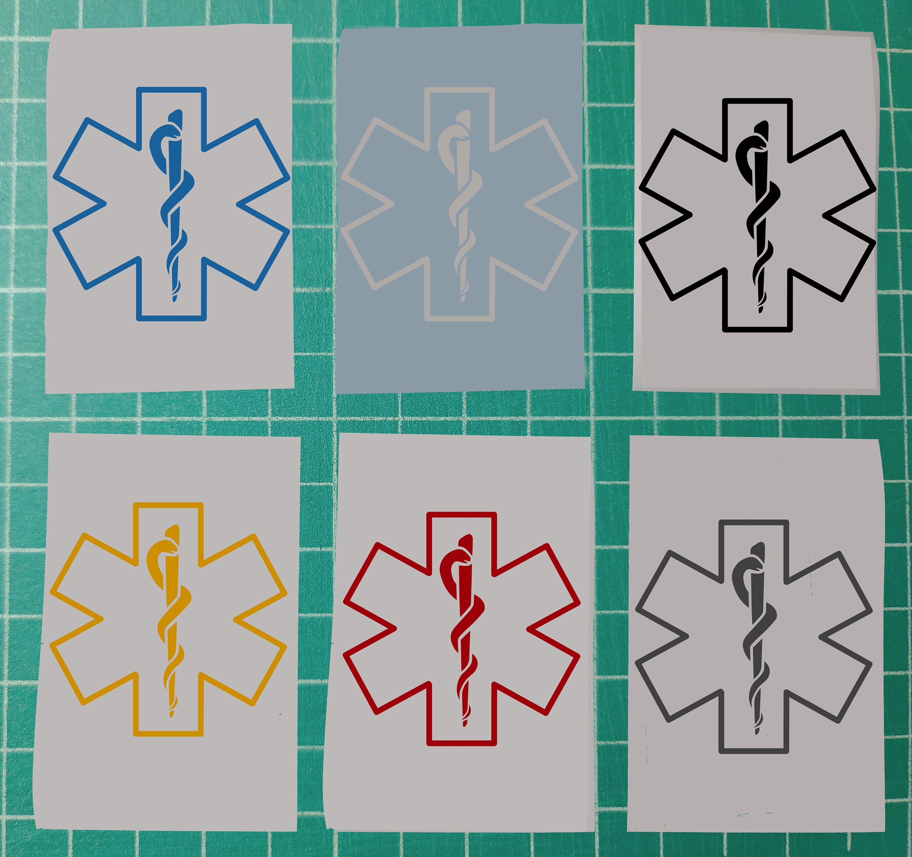 Star of Life Outline / EMS Window Decal - Etsy