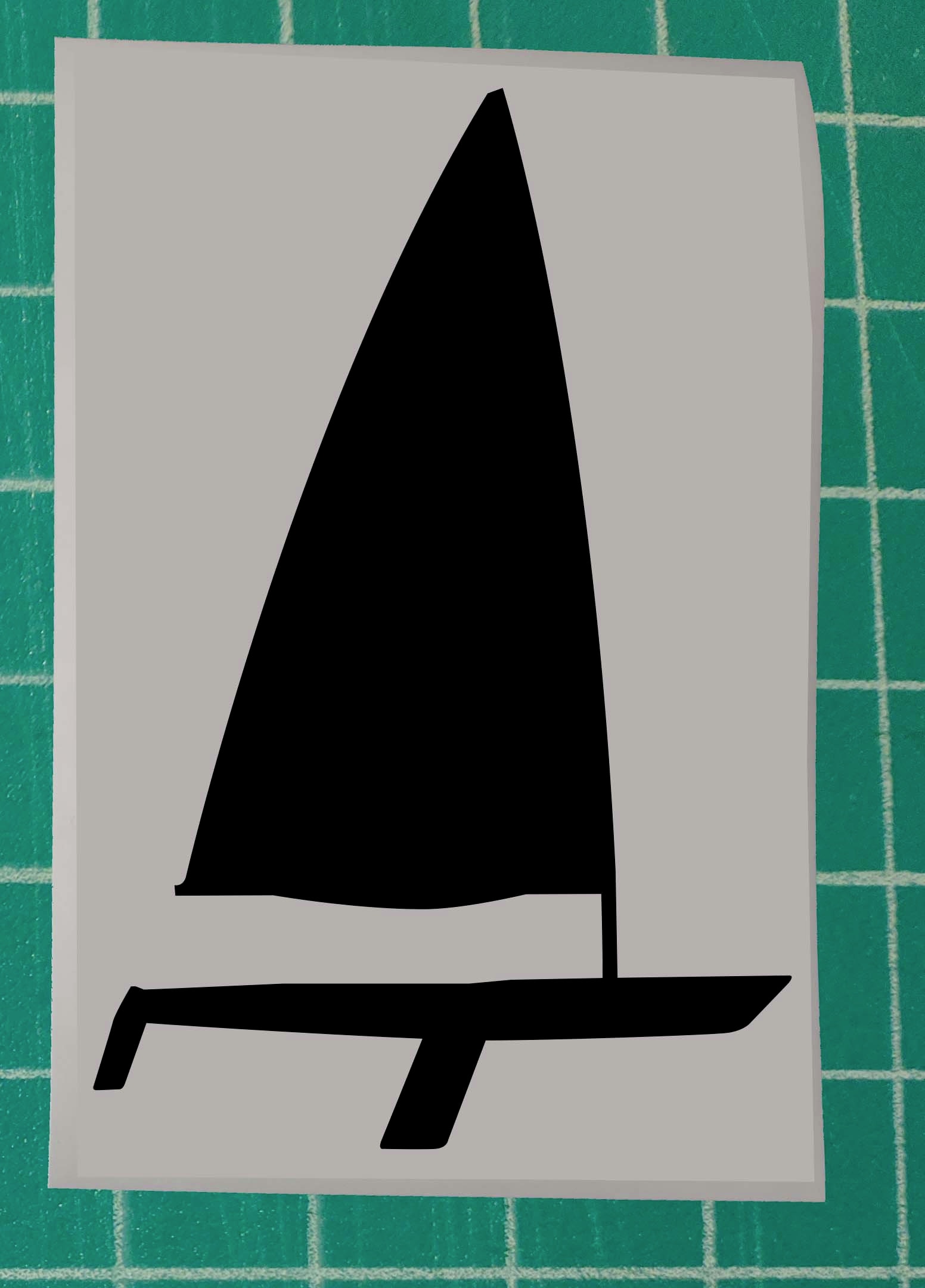Vinyl Laser Sailboat Decal Sticker - Etsy