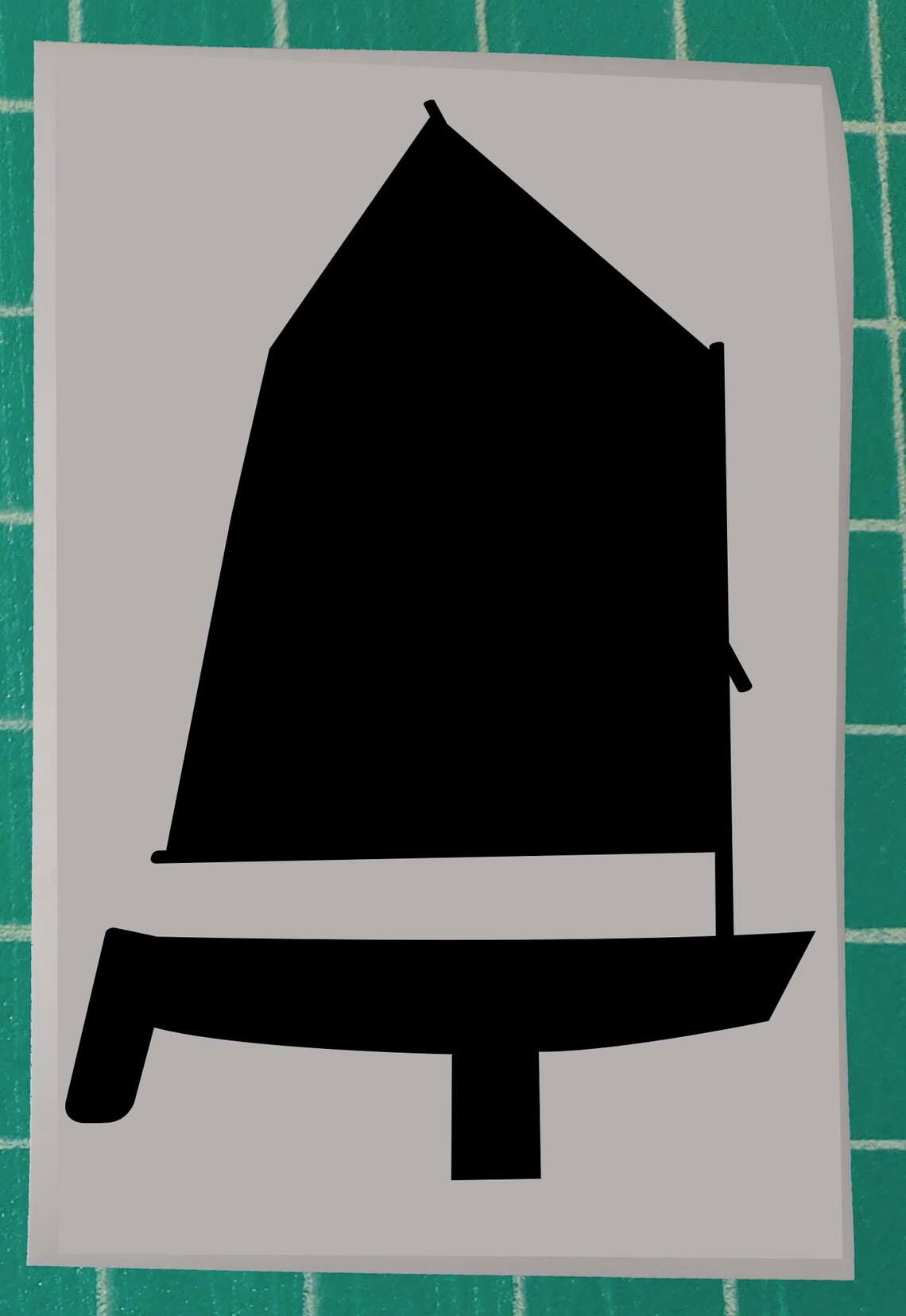 Vinyl Opti Sailboat Decal Sticker - Etsy