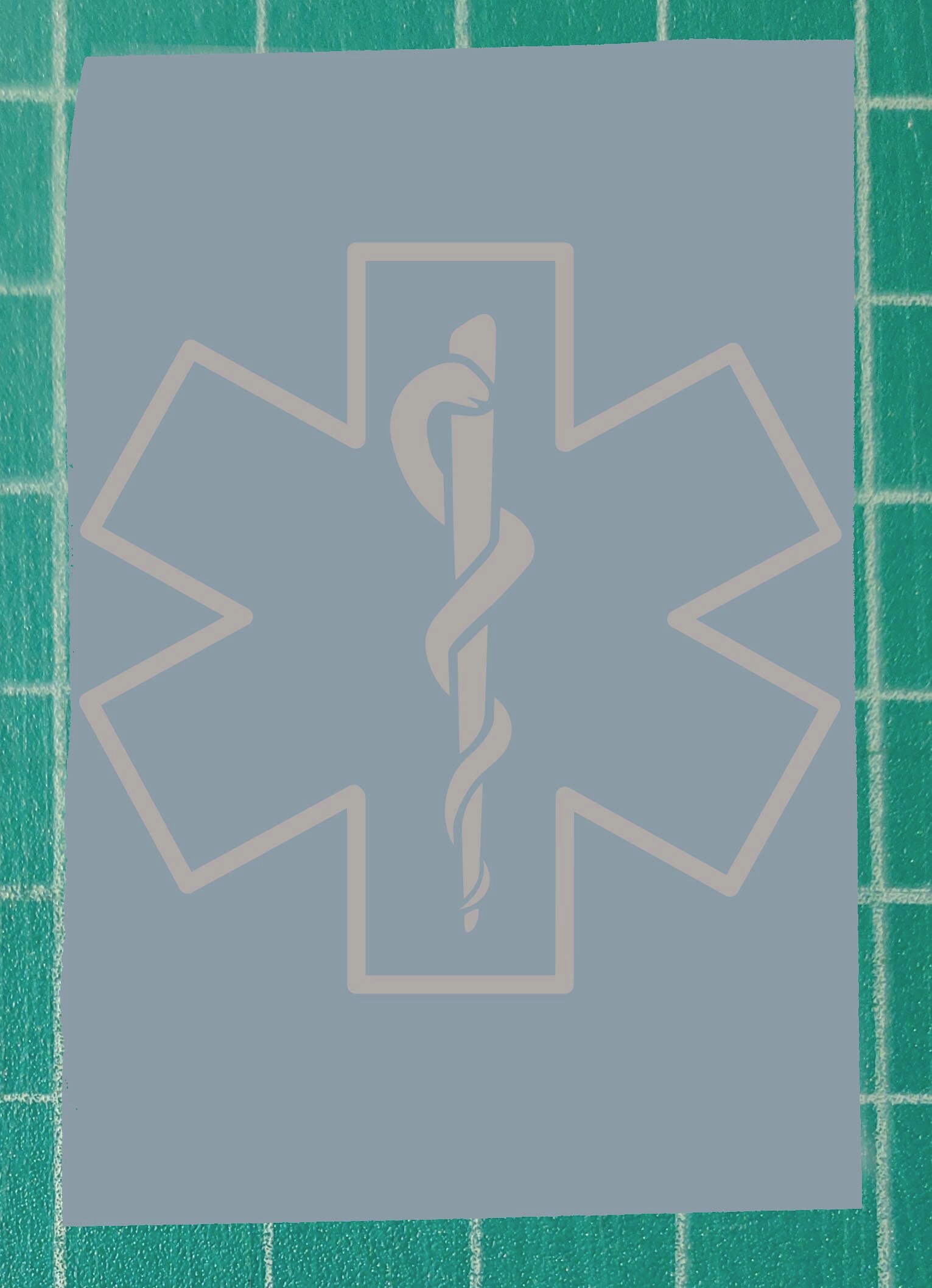 Star of Life Outline / EMS Window Decal - Etsy