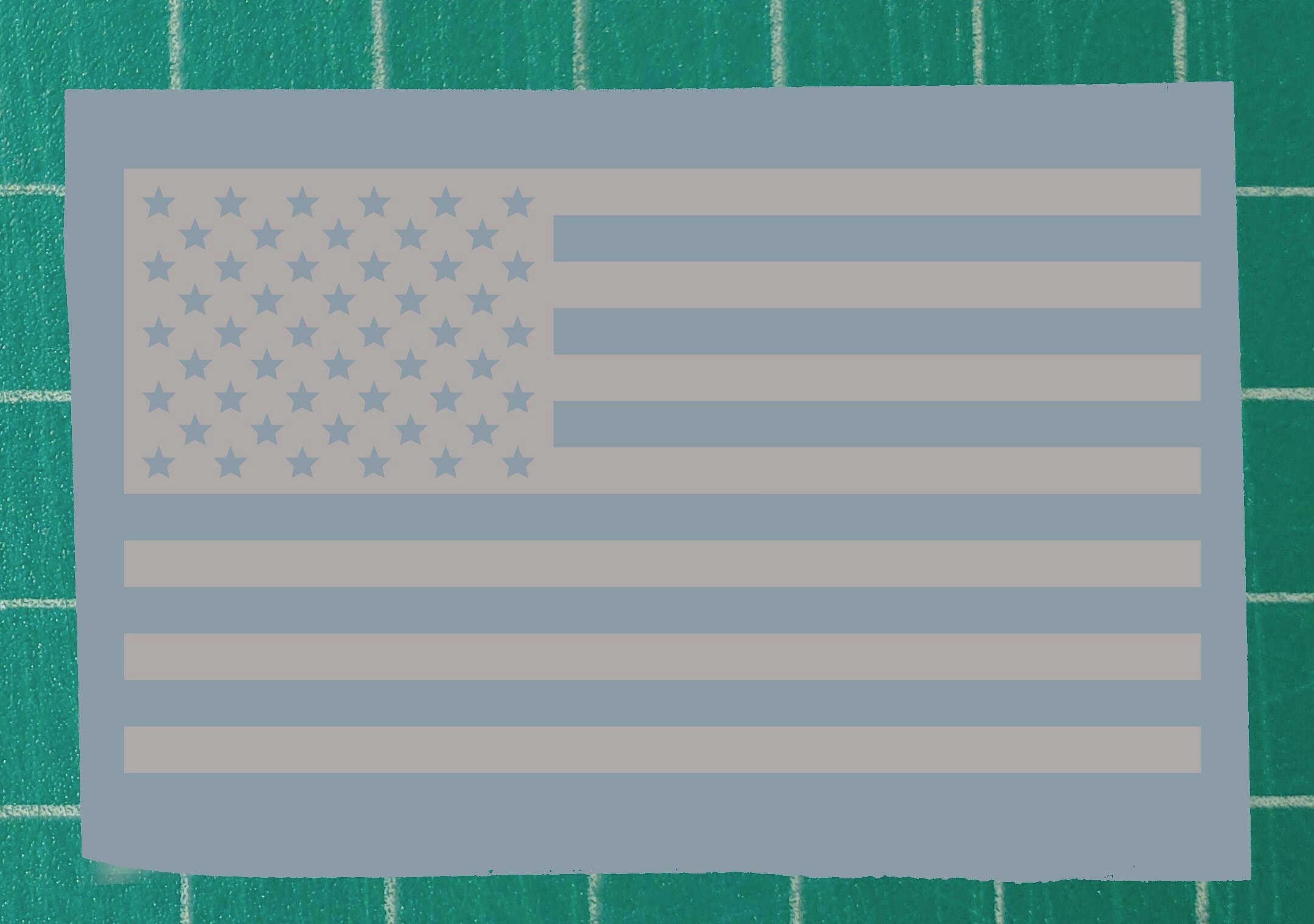 American Flag Window Sticker - Etsy
