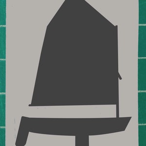 Vinyl Opti Sailboat Decal Sticker - Etsy