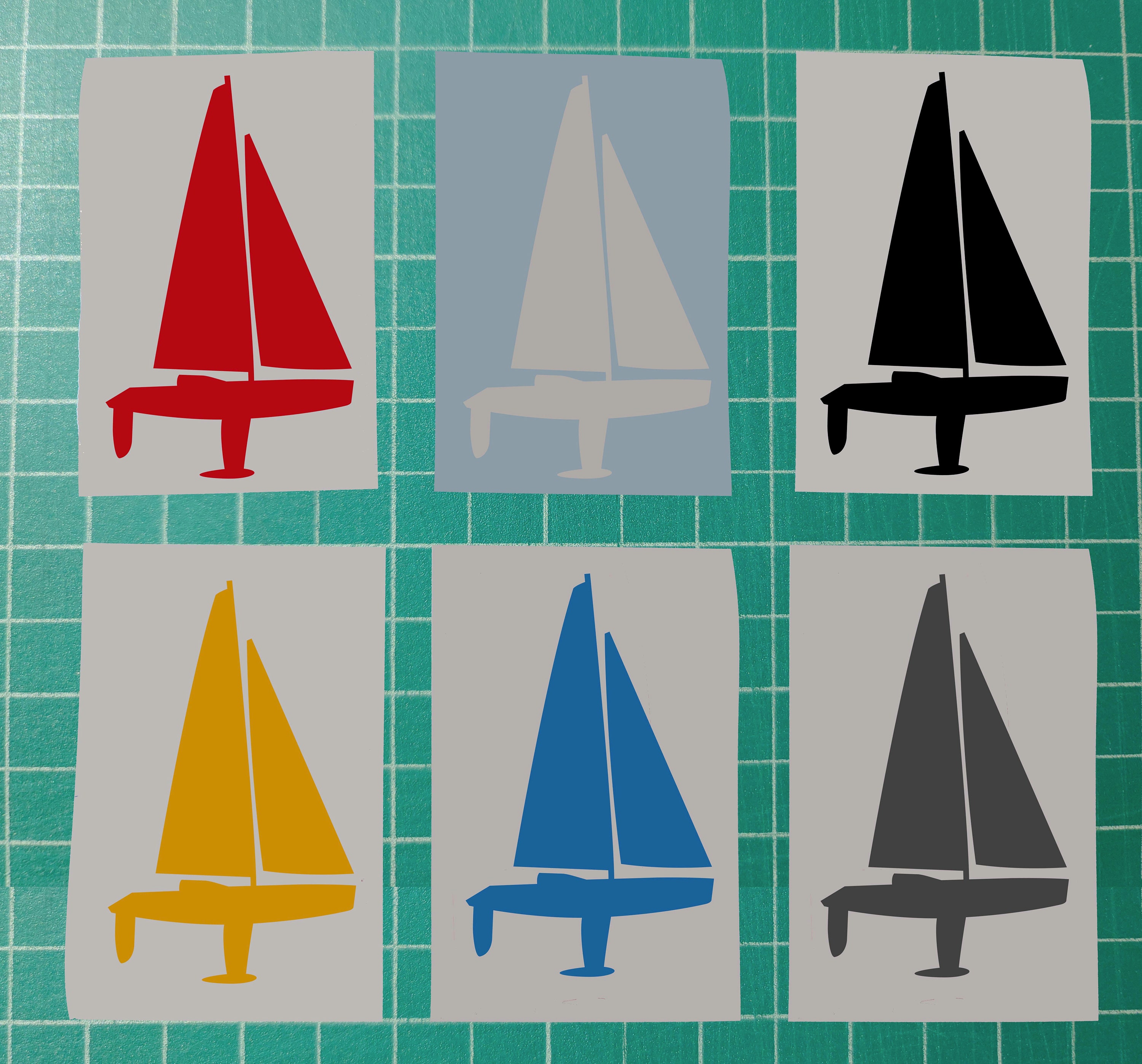 Various RC Sailboat Window Stickers - Etsy