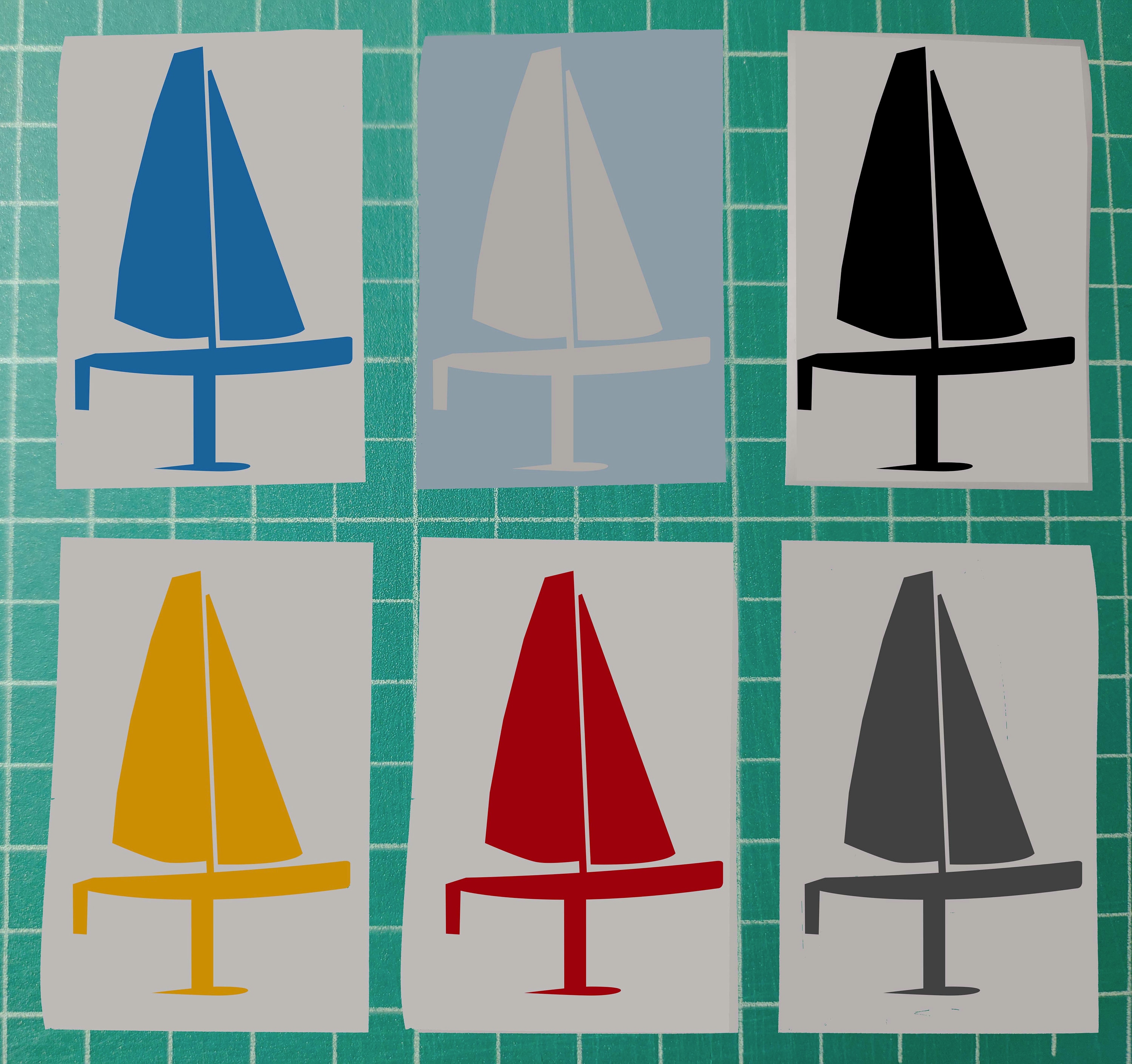 Various RC Sailboat Window Stickers - Etsy