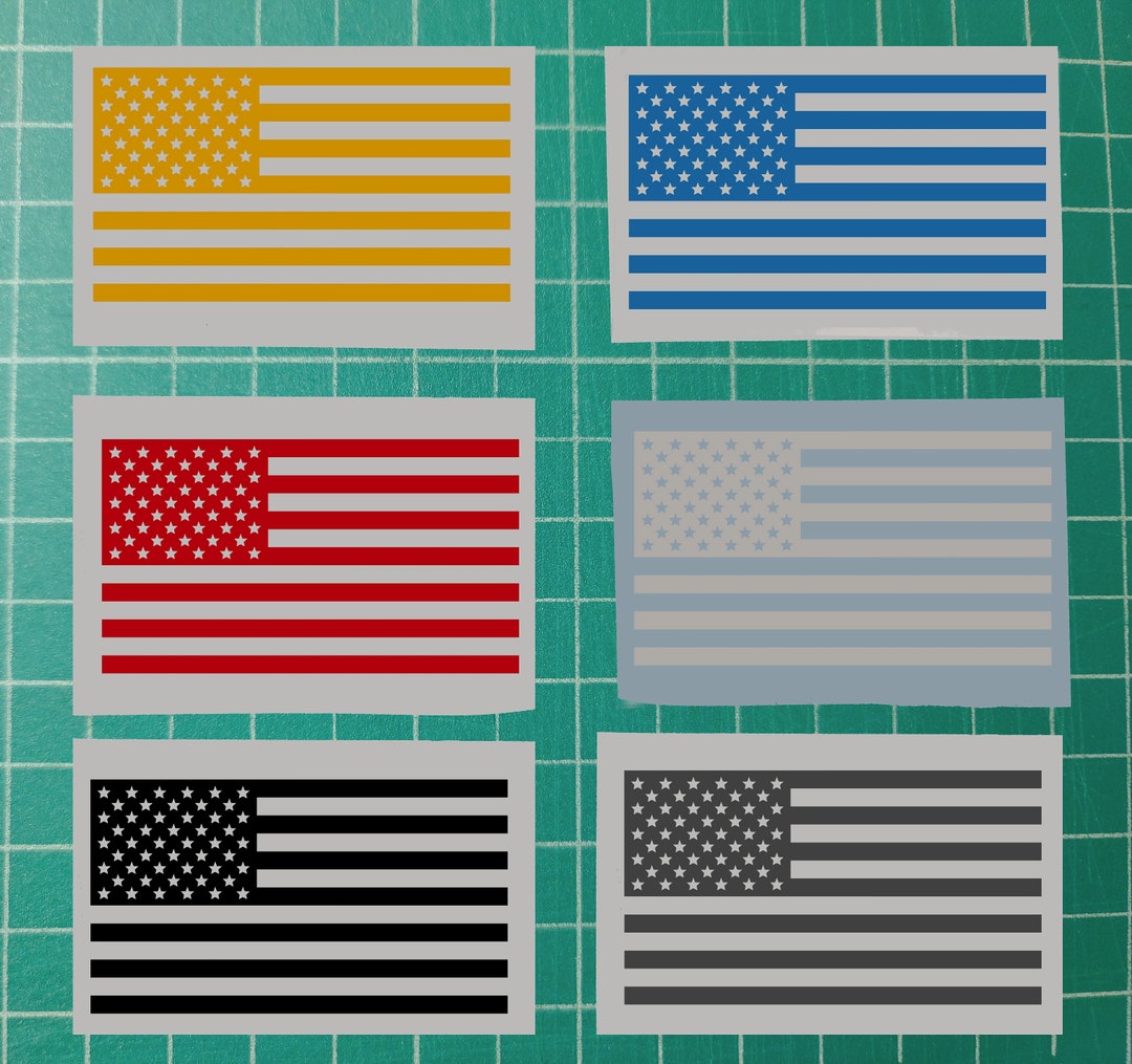 American Flag Window Sticker - Etsy