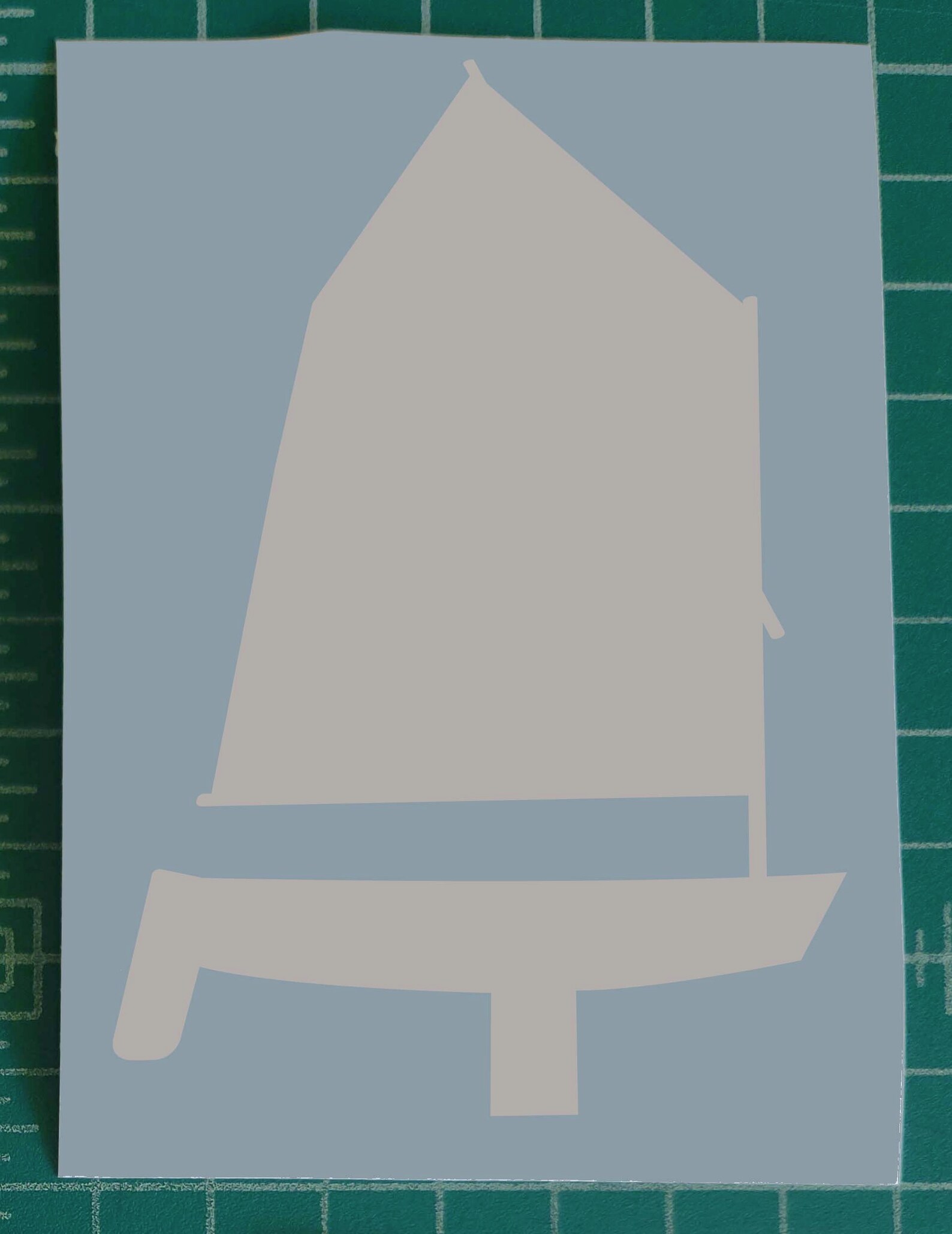 Vinyl Opti Sailboat Decal Sticker - Etsy