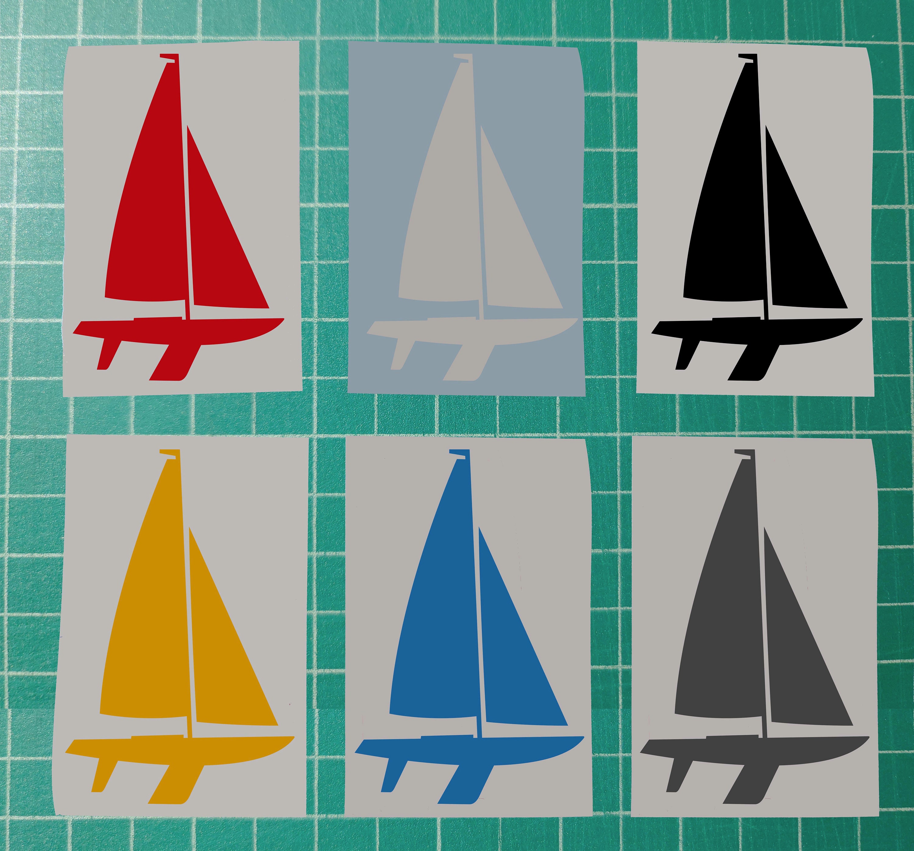 Various RC Sailboat Window Stickers - Etsy