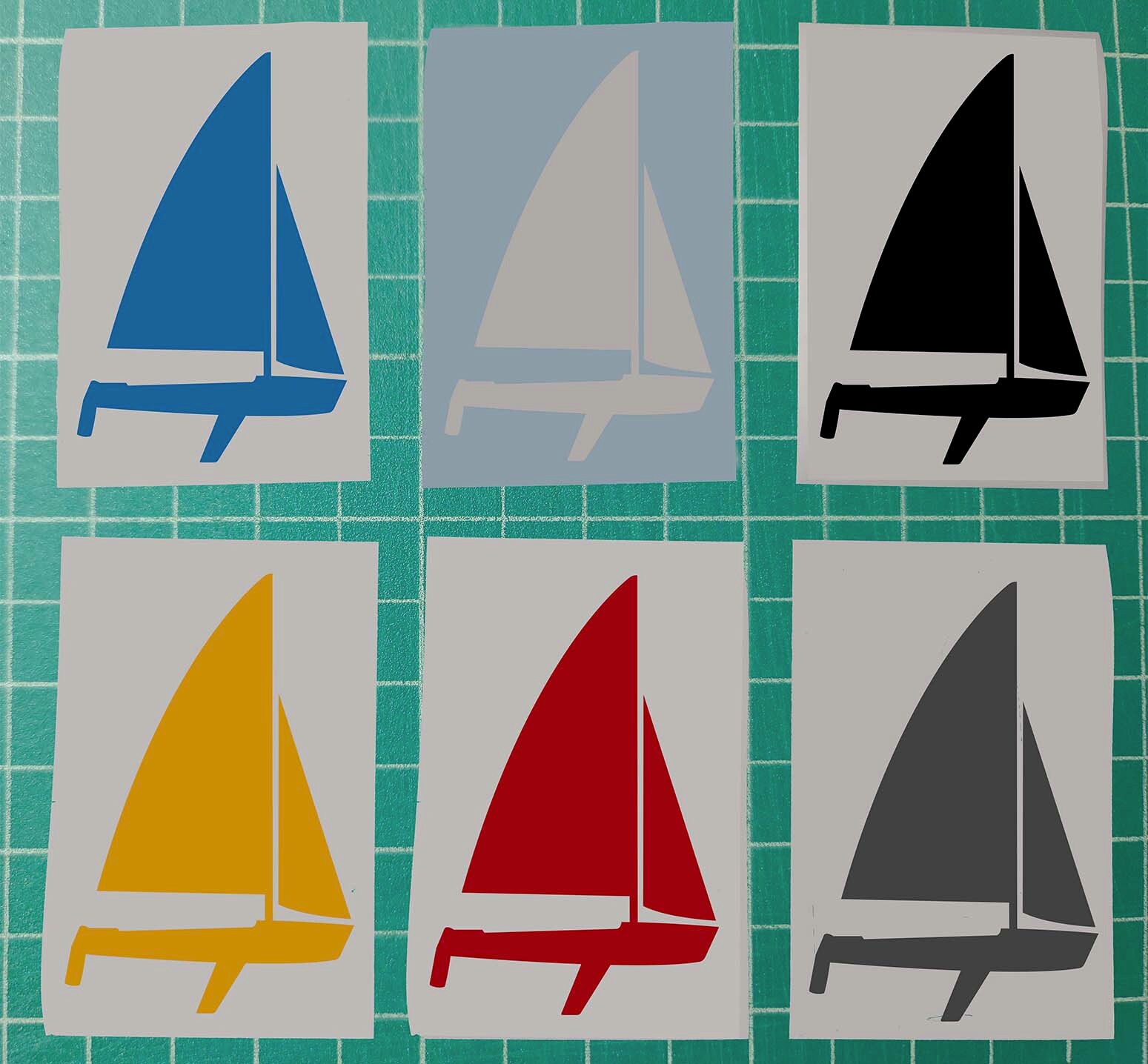 Vinyl Flying Scot Sailboat Decal Sticker - Etsy