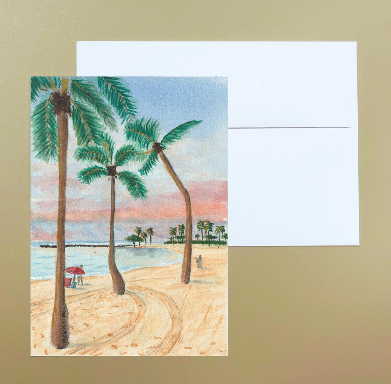 Kahanamoku Beach, Oahu Hawaii, Greeting Card - Etsy