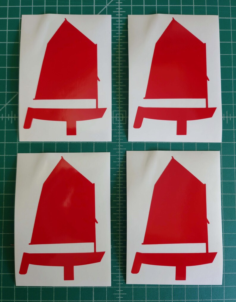 Vinyl Opti Sailboat Decal Sticker | Etsy