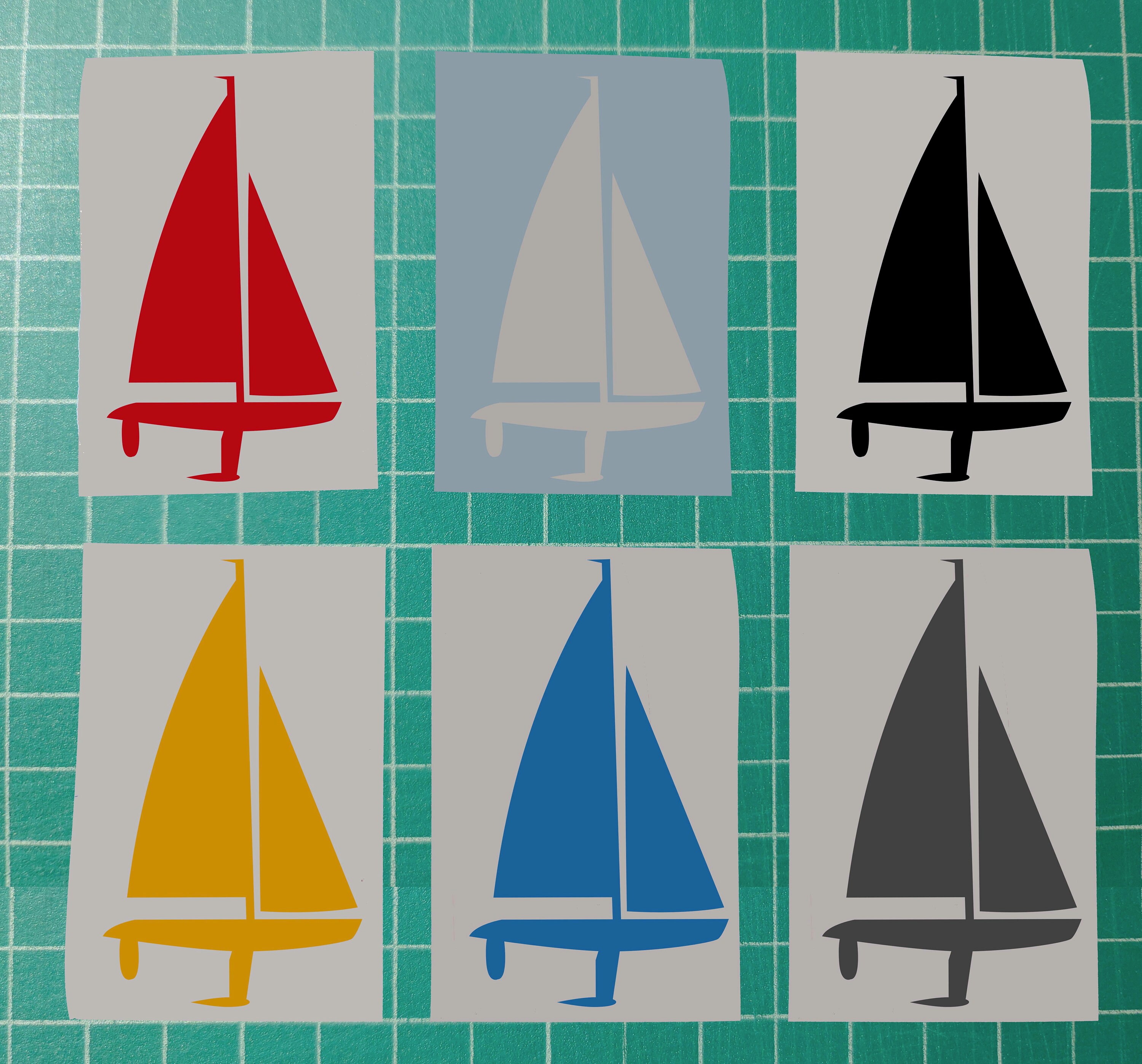 Various RC Sailboat Window Stickers - Etsy